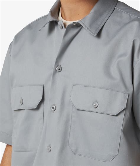 Dickies Work Shirt In Light Gray Svd Ksa