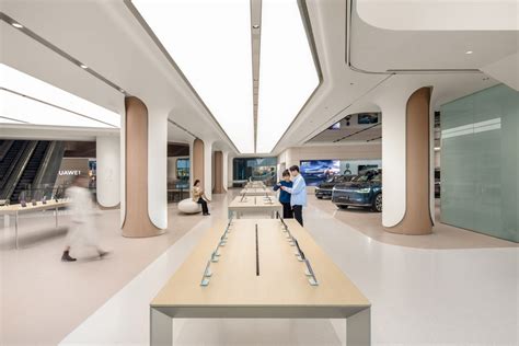 Unstudio Unveils Huawei Flagship Store With Petal Like Facade