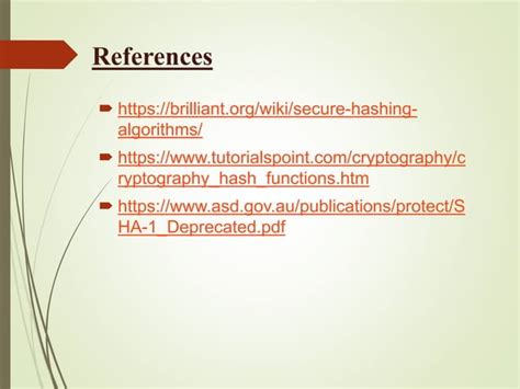 Sha Secure Hashing Algorithm Ppt