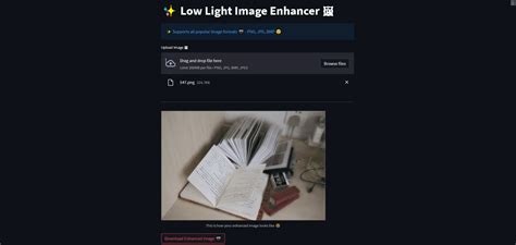 GitHub Prateekralhan Streamlit Based Low Light Image Enhancer A Simple Streamlit Based Webapp