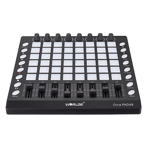 Worlde Orca Pad48 Portable Midi Controller 48 Drum Pads With Usb Cable