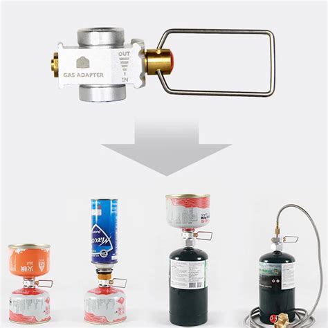 프로판 리필 어댑터 가스 충전 어댑터 공기 탱크 압력 릴리프 부탄 이소부탄 팽창식 변환기 대대 액세서리 부탄가스 어댑터
