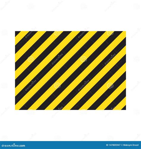 Warning Striped Rectangular Background Yellow And Black Stripes On The