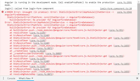 Javascript Angular Staticinjectorerror Stack Overflow