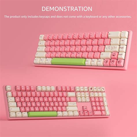 Akko Pbt Keycaps Cool Gray Gradient 132 Key India Ubuy