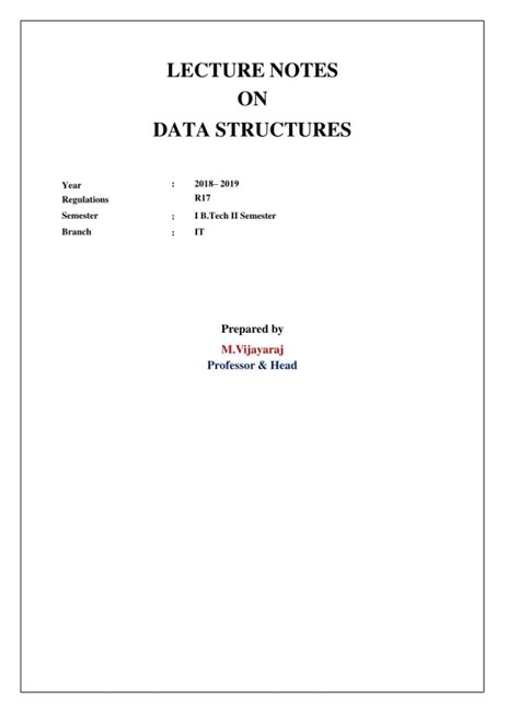 Ppt Lecture 3 On Data Structures Powerpoint Presentation Free