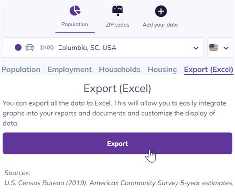 Documentation Exporting An Excel Report On Population Smappen