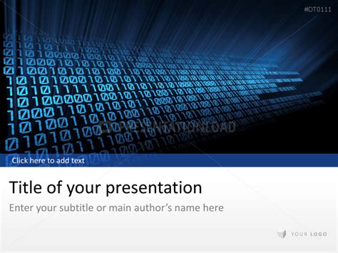 Digital Code PowerPoint Templates PresentationLoad