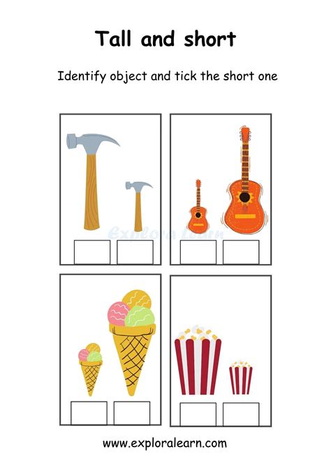 Long And Short Objects Drawing
