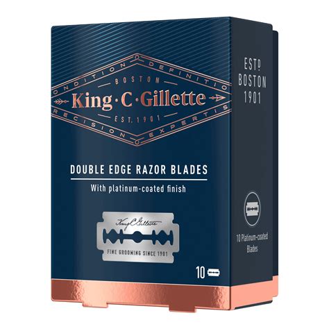 King C Gillette Double Edge Razor 10 Razor Blades Oz Hair And Beauty