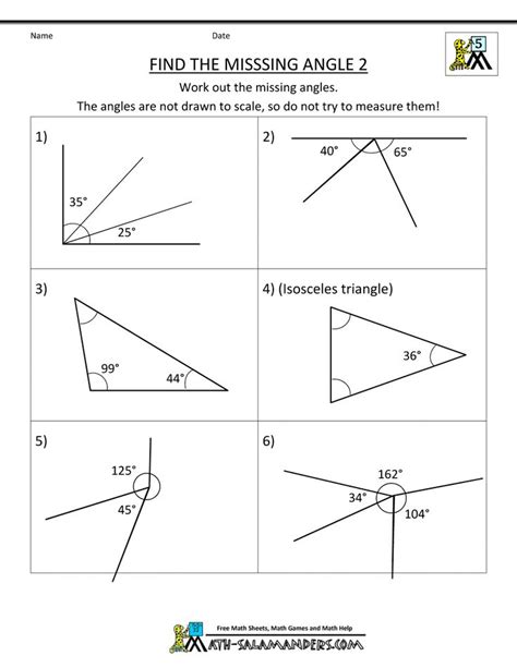 5th Grade Geometry Angles Worksheet Triangle Worksheet Geometry