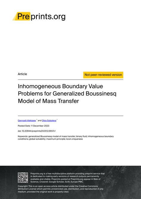 pdf inhomogeneous boundary value problems for generalized boussinesq