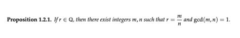 Solved Proposition 1 2 1 If RQ Then There Exist Integers Chegg Com