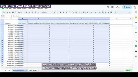 ep 03 pivot table creation data aggregation and structure youtube