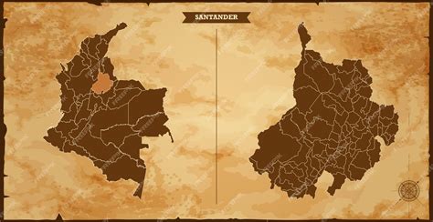Mapa Del Estado De Santander Mapa De Colombia Con Estados Federales En