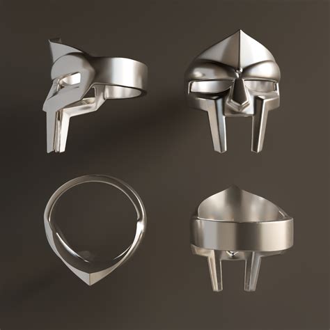 Stl Datei Kendrick Lamar Crown Of Thorns Ring And Mf Doom Ring Pack 👑