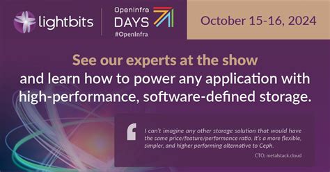 lightbits labs on linkedin openinfra softwaredefinedstorage