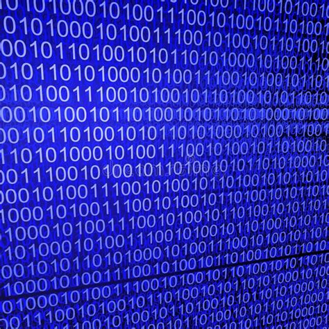 Binary Zeros And Ones On Green Background Stock Illustration Illustration Of Digital