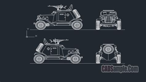 Military Vehicle Free Dwg Cadsample Com Free Dwg Cad File