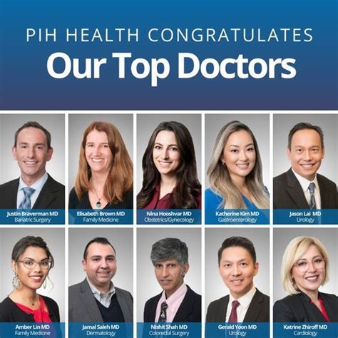 Pih Health On Linkedin Ten Of Our Physicians Have Been Named Top