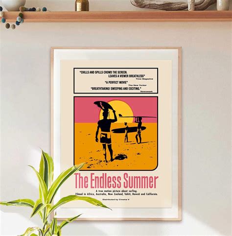 The Endless Summer Movie Poster Art Print 1966 Surfing Movie