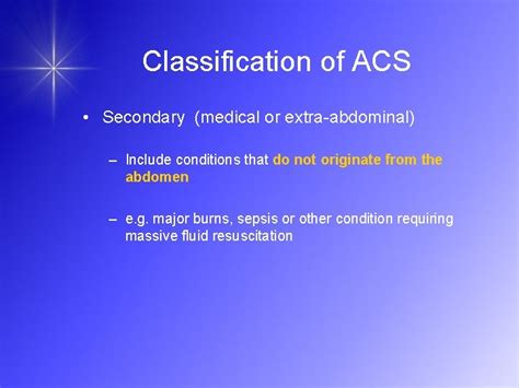 Abdominal Compartment Syndrome ACS Dr Emily Lai Princess