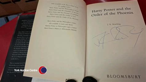 First Edition J K Rowling Book Harry Potter And The Order Of The