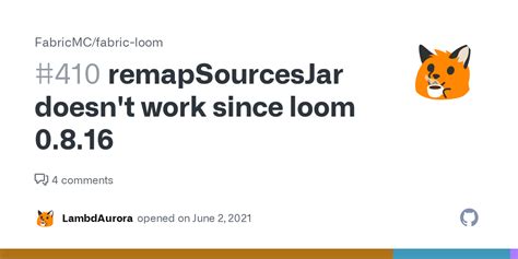 Remapsourcesjar Doesn T Work Since Loom Issue Fabricmc Fabric Loom Github