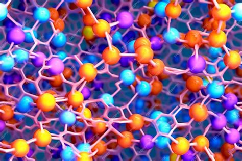 Premium Ai Image Polyester Molecule Lewis Structure Rainbow Colorful