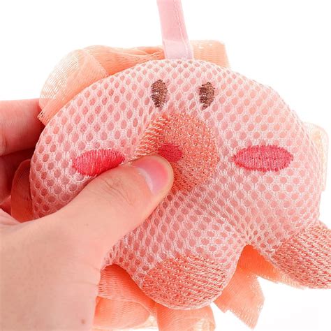 Fomiyes Octopus Shape Loofa Bath Shower Pouf Exfoliating Body