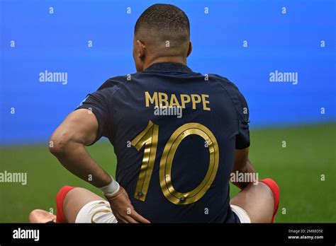 Kylian Mbappe In Action During The Fifa 2022 World Cup Match Between