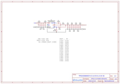 Tps54308ddcr 45 135v To 33v 2a Easyeda Open Source Hardware Lab