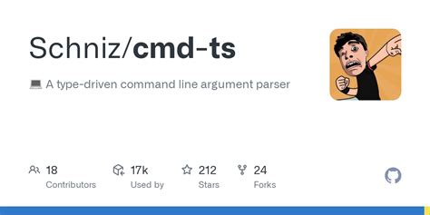 github schniz cmd ts 💻 a type driven command line argument parser