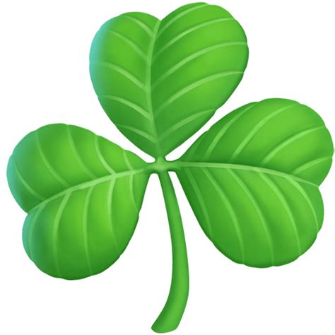 ☘️ Shamrock Emoji Copy And Paste Emoji Stock
