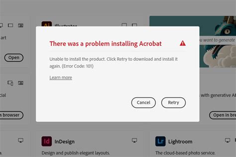 Acrobat Does Not Want To Install Via Cc All Other Adobe Community 14594387