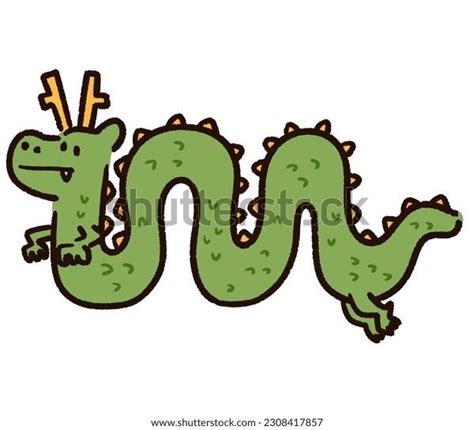 손으로 그린 스타일의 귀여운 용의 그림 스톡 일러스트 2308417857 Shutterstock 용 일러스트 그림 용 그림