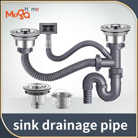 Ktichen Sink P Trap Set Sink Strainer With Expandle Hose Shopee Philippines
