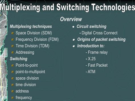 Ppt Overview Multiplexing Techniques Circuit Switching Powerpoint Presentation Id 3958745