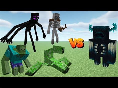 Mutant Zombie Mutant Skeleton Mutant Enderman And Mutant Creeper Vs