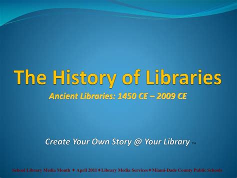 Ppt Create Your Own Story Your Library Powerpoint Presentation Free Download Id992932