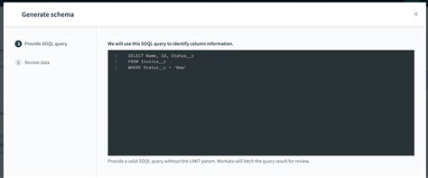 Salesforce SOQL Workato Docs