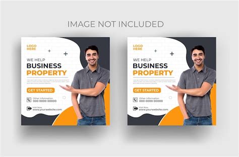 벡터 소셜 미디어 포스트 디자인 템플릿 프리미엄 벡터