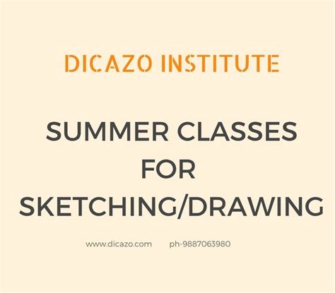 Sketching And Drawing Summer Training Classes In Jaipur