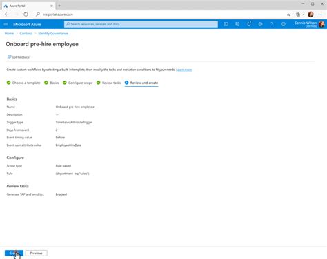创建生命周期工作流 Microsoft Entra Id Microsoft Entra Id Governance