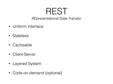 Restful Web Architecture Ppt