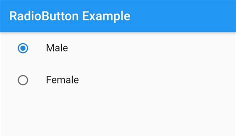 Flutter Radiobutton And Checkbox