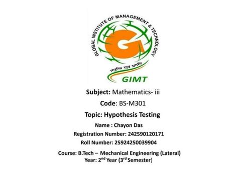 Testing Of Hypothesis Ppt