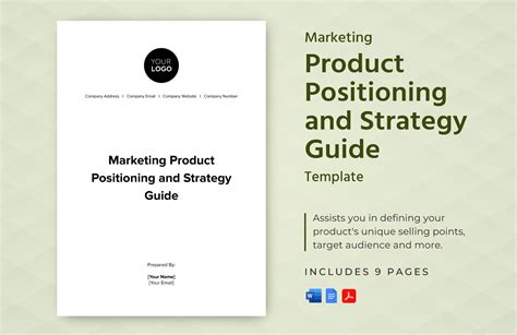 Product Positioning Template
