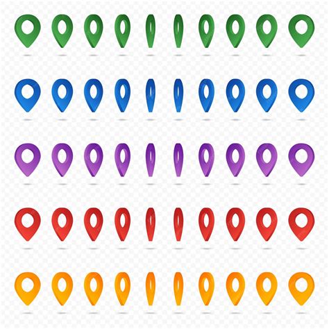 Premium Vector Location Pointers Collection Pointers Collection Map Markers Location Pin