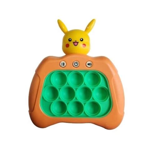 Electronic Pop It Game Controller Sensory Toy Green Pikachu